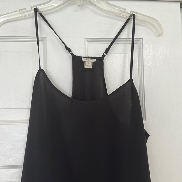 J. Crew | Tops | J Crew Black Racer Back Tank | Poshmark